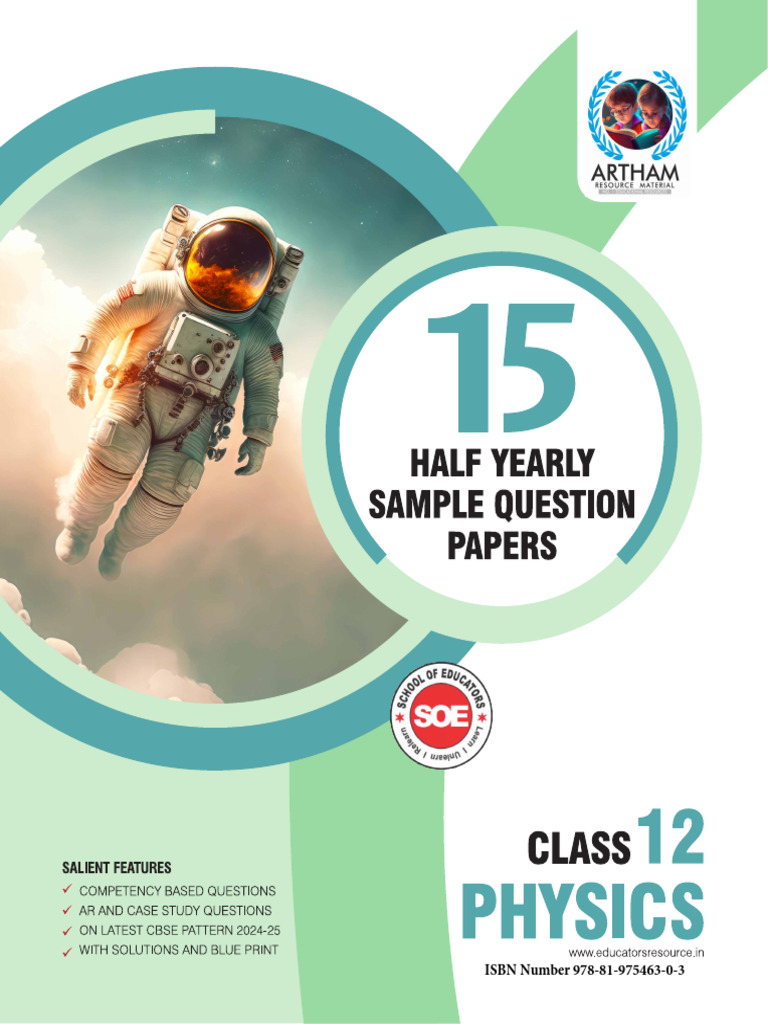 Set of 15 Half Yearly Sample Papers For Class 12 Physics With Solutions | PDF | Magnetic Field ...