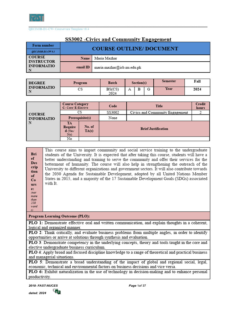 Civics and Community Engagement Outline.docx | PDF | Decision Making ...