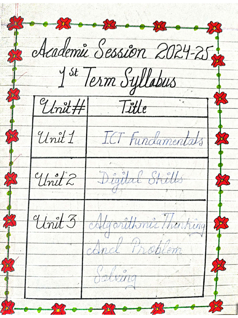 Class 8th Notebook Work | PDF