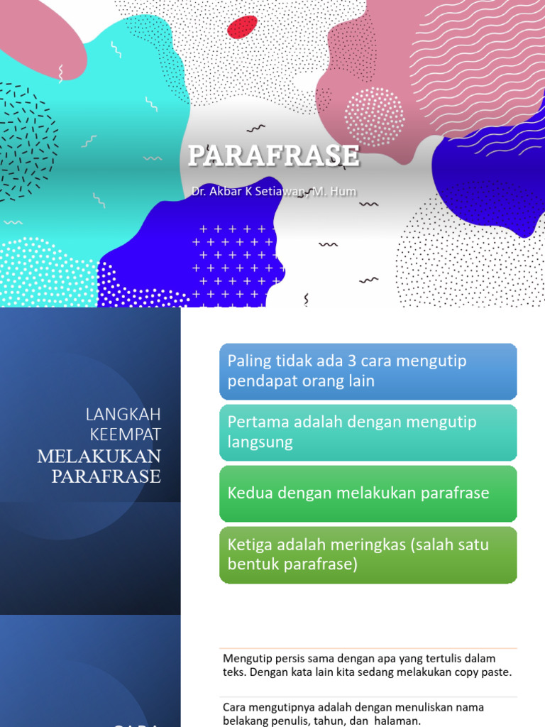 EBOOK Teknik Parafrase (1) | PDF