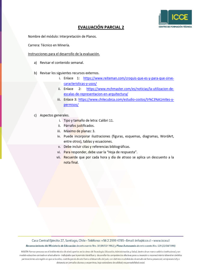 05-A-Evaluación Parcial 2 | PDF | Dibujo técnico