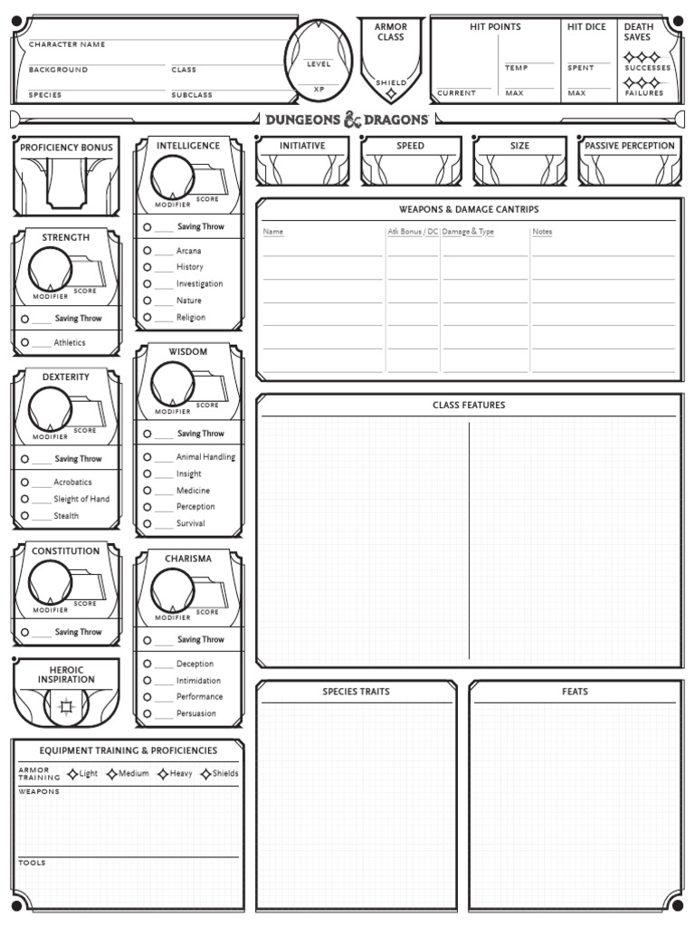 Oskorisa Character Sheet Overview | PDF