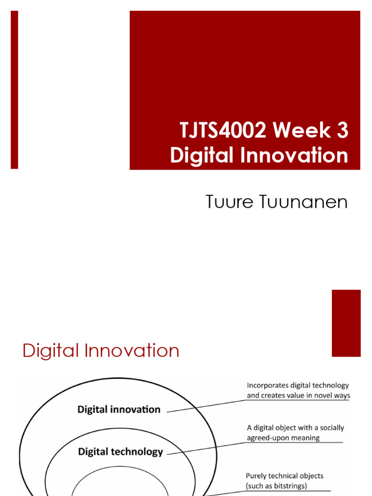 Week 3 - Digital Innovation | PDF | Modularity | Digital Electronics