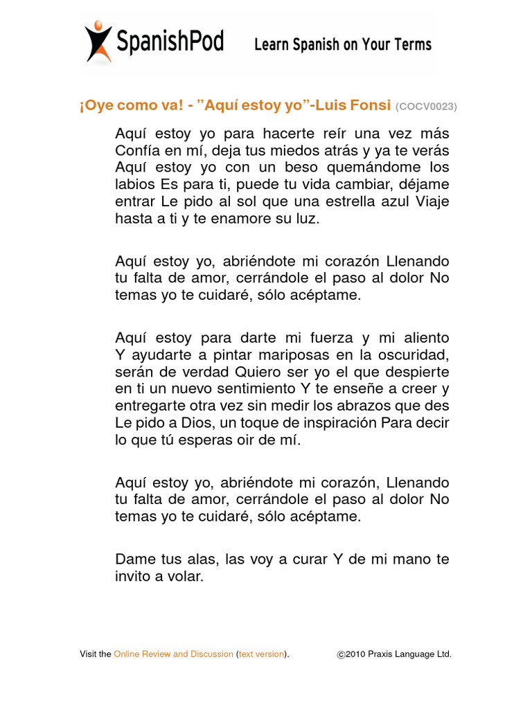 Spanishpod OCV0023 | PDF