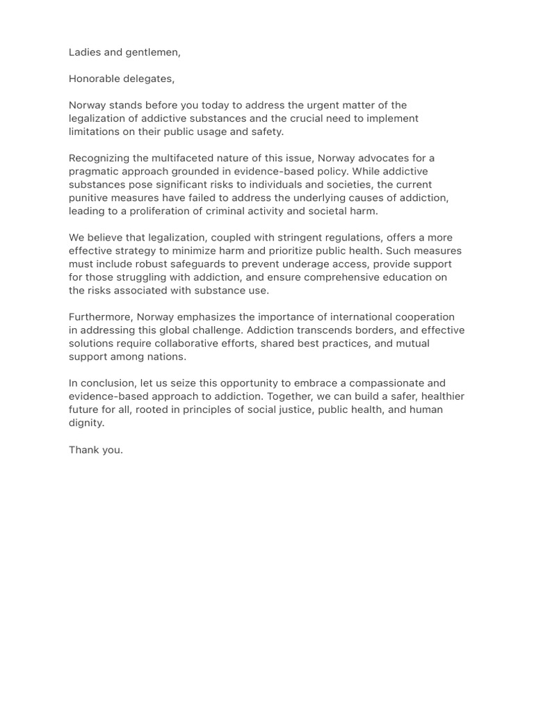 Opening Speech | PDF