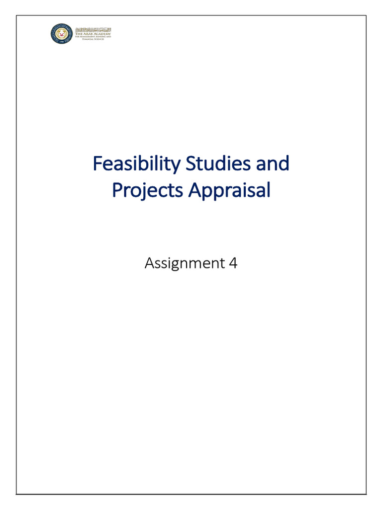 Feasibility Studies Assignment | PDF