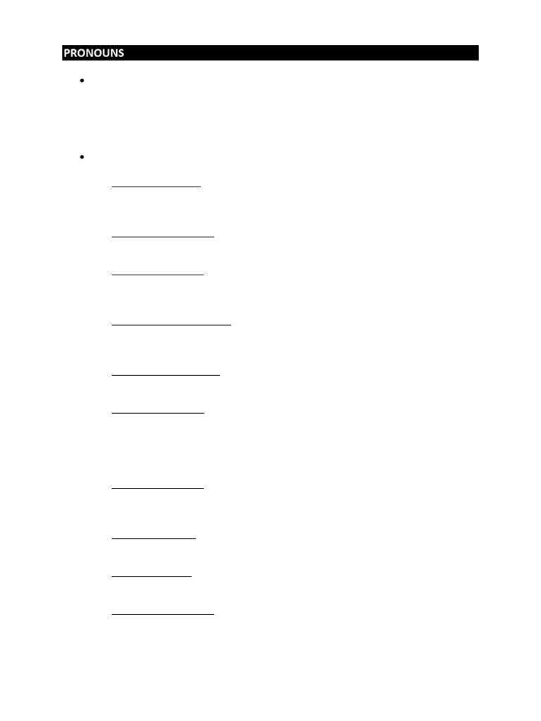 Pronouns | PDF | Pronoun | Grammatical Number