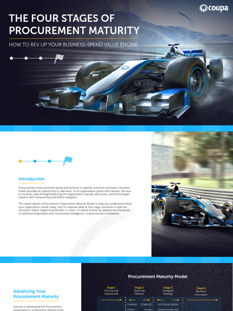 Coupa 4 Stages of Procurement Maturity Ebooks | PDF | Procurement ...