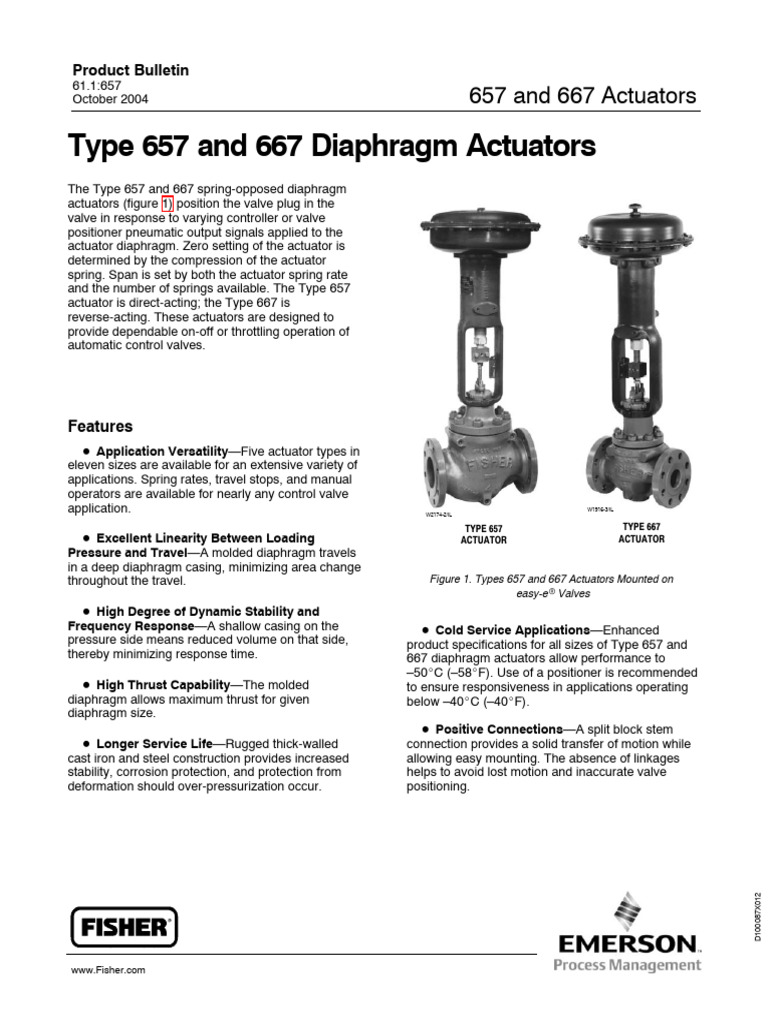 657 type | PDF | Valve | Actuator