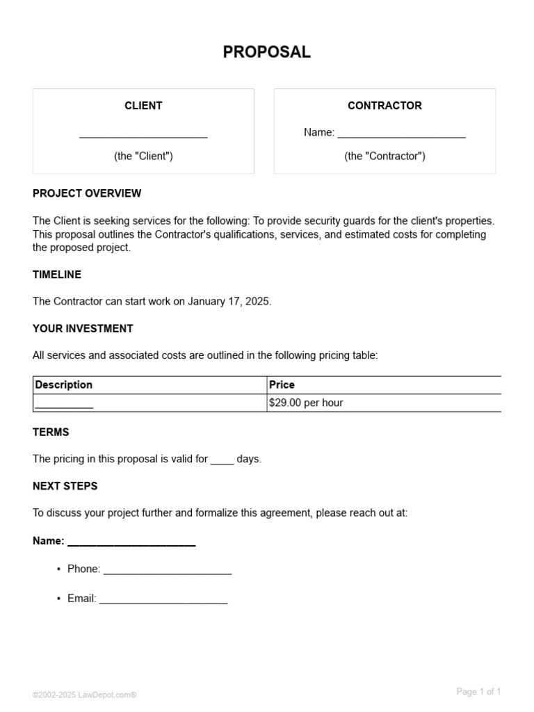 Security Proposal | PDF