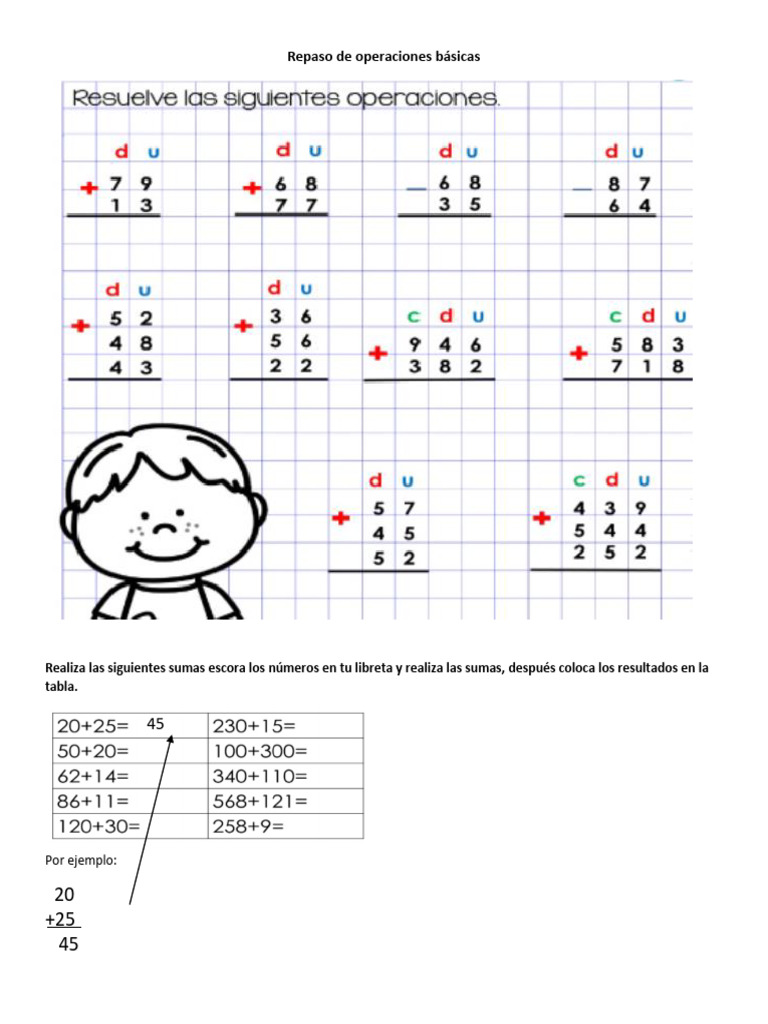 Repaso de Operaciones Básicas | PDF