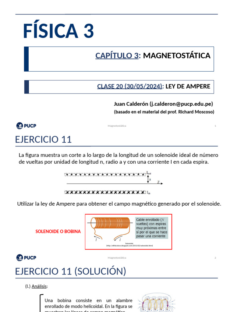 Diapositivas - Clase 20 (MAGNETOSTÁTICA) | PDF | Magnetismo | Campo magnético