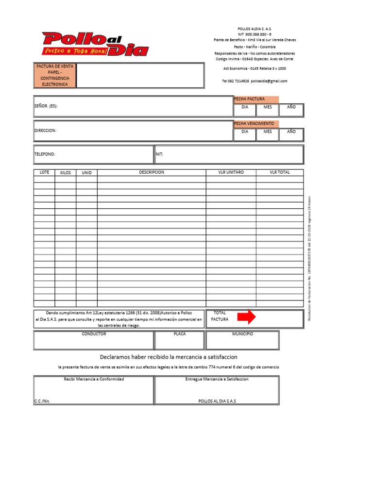 Formato Factura | PDF