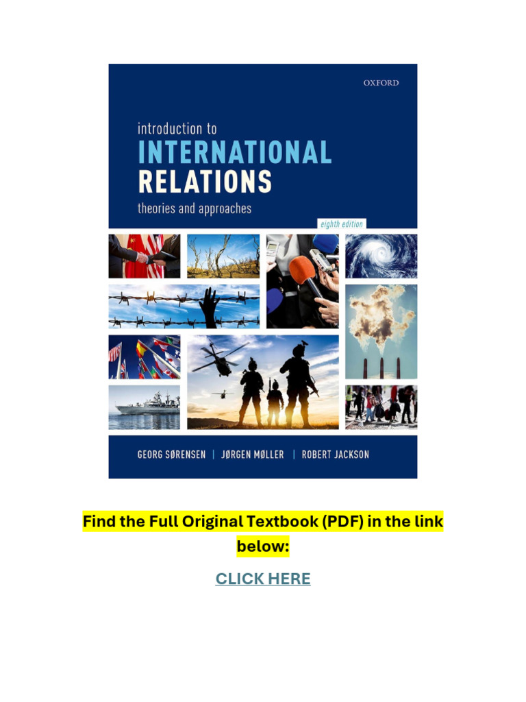 Introduction To International Relations Theories and Approaches 8th ...