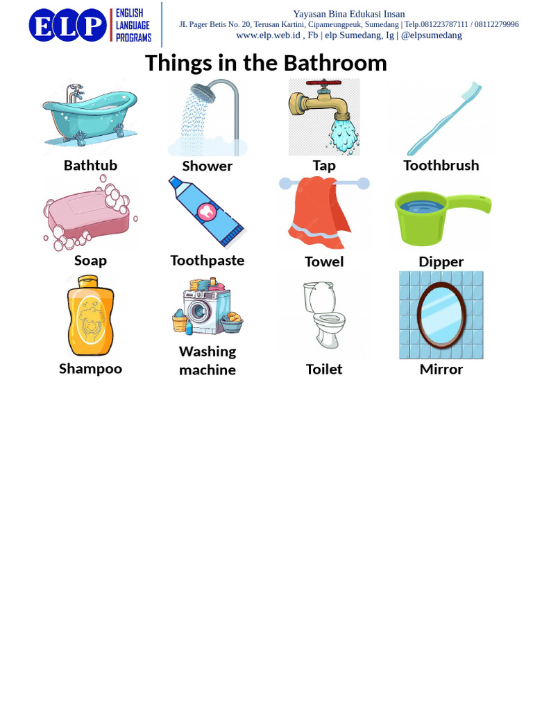 Things in the Bathroom | PDF