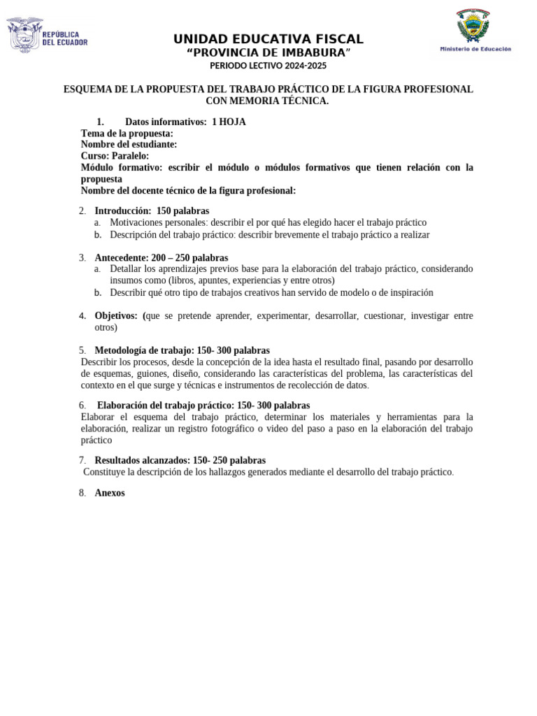 Guia de Proyecto Tecnico 24-25 | PDF