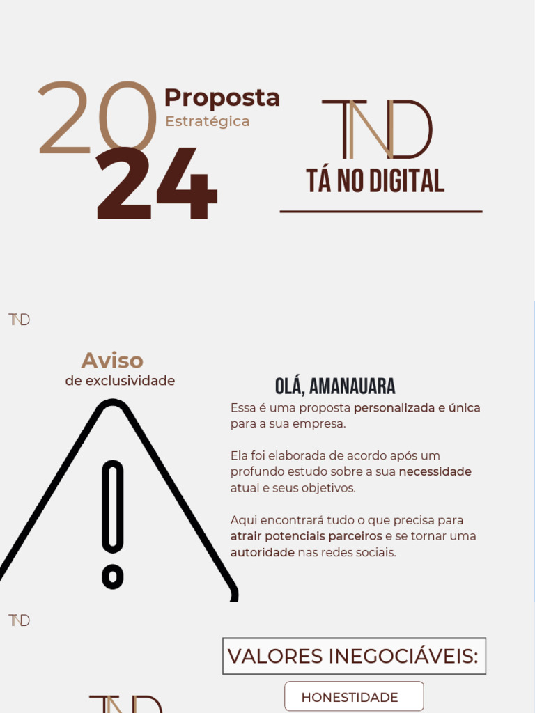 Proposta Estratégica de Marketing Digital | PDF | Planejamento