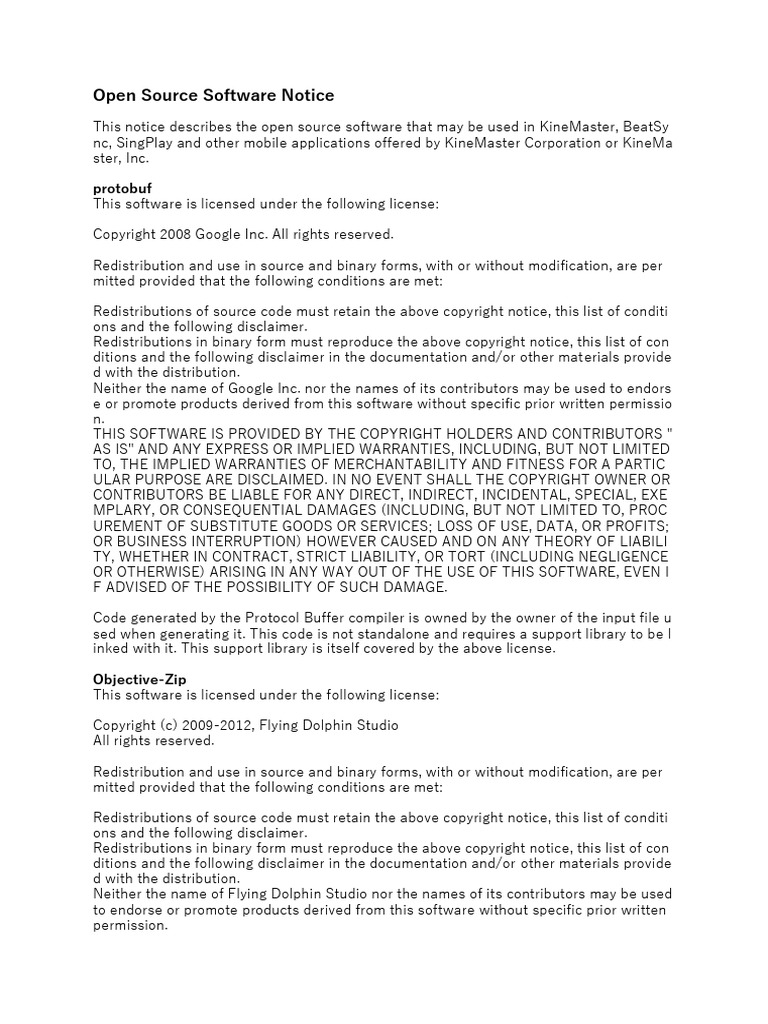 Oss | PDF | License | Copyright