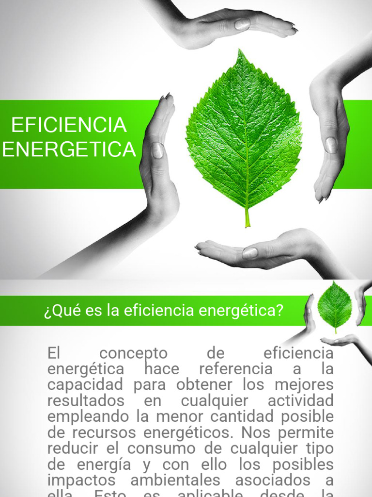 Ventajas de la Eficiencia Energética | PDF | Uso eficiente de energía ...
