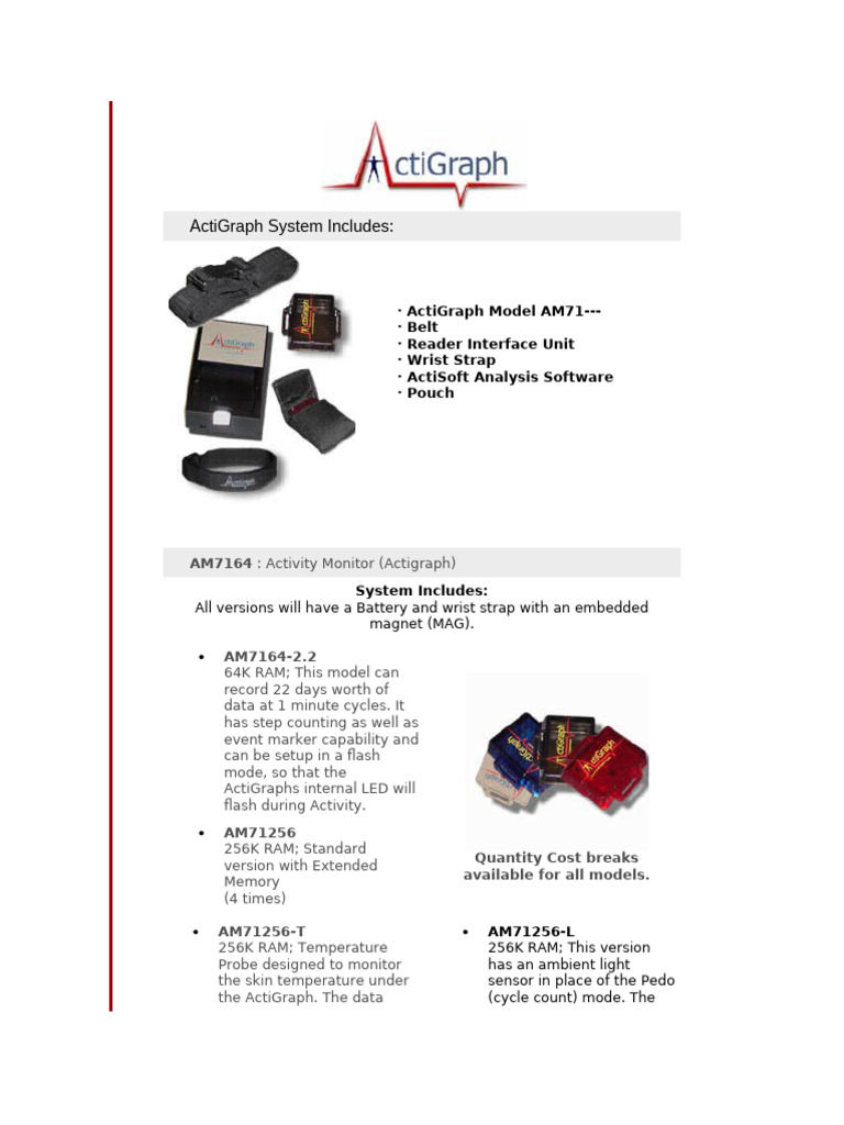ActiGraph System | PDF | Usb | Personal Computers