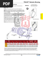 TOLCO Fig. 4L Seismic Brace Details | PDF | Pipe (Fluid Conveyance ...