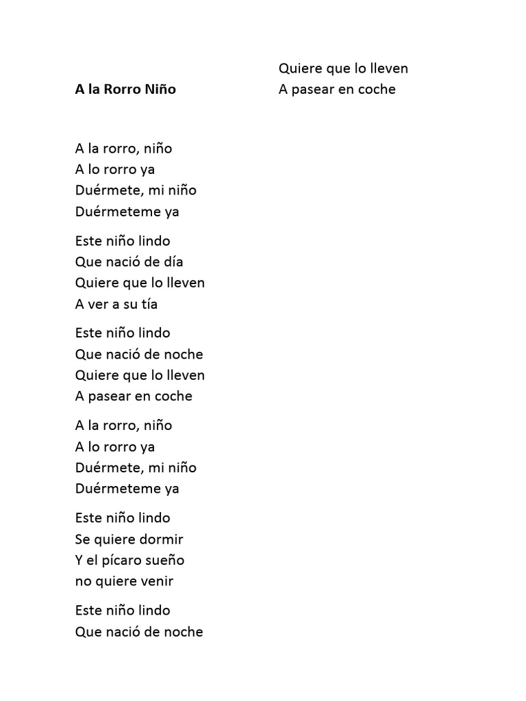 A La Rorro Niño | PDF