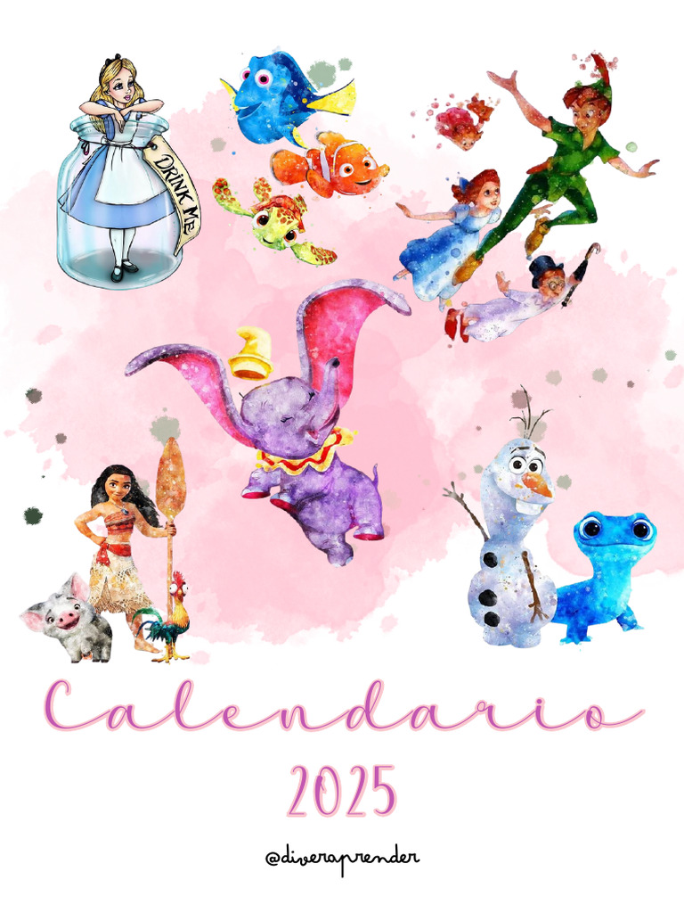 Calendario Disney 2025 | PDF