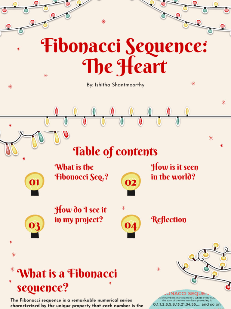 Fibonacci Sequence Project - 12 - 18 - 24 | PDF | Heart | Sequence