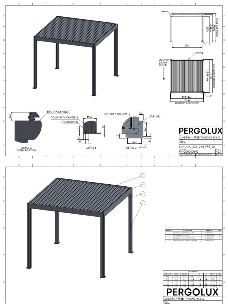 Sundream 4x6 Technical Drawing | PDF | Drawing | Crafts