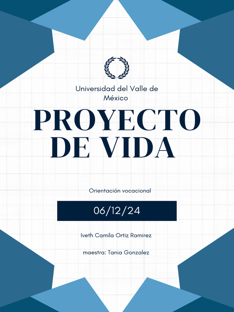 Documento A4 Portada Proyecto Final de Grado Geométrico Minimalista ...