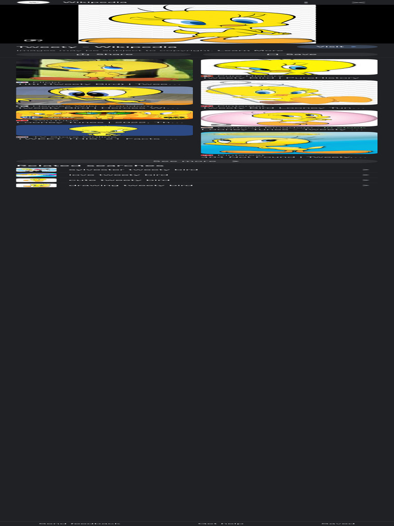 Tweety Bird Overview and Facts | PDF