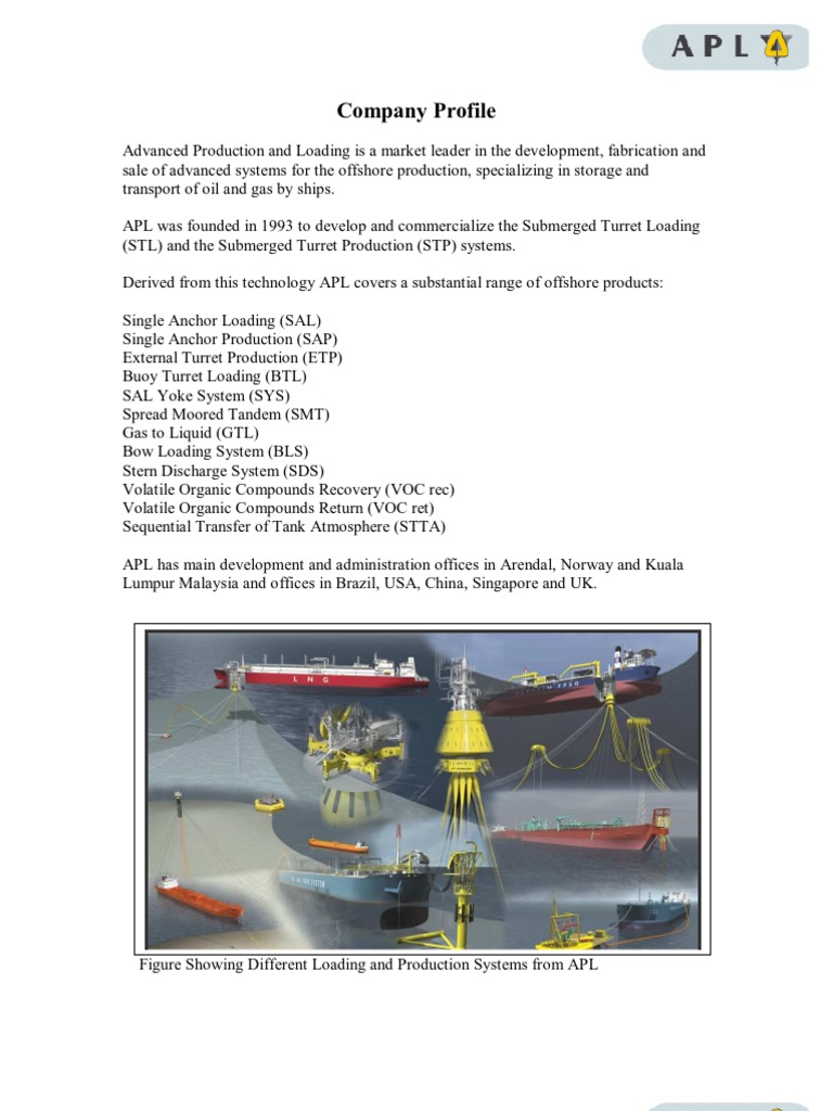 Profile of APL | PDF | Gas To Liquids | Volatile Organic Compound