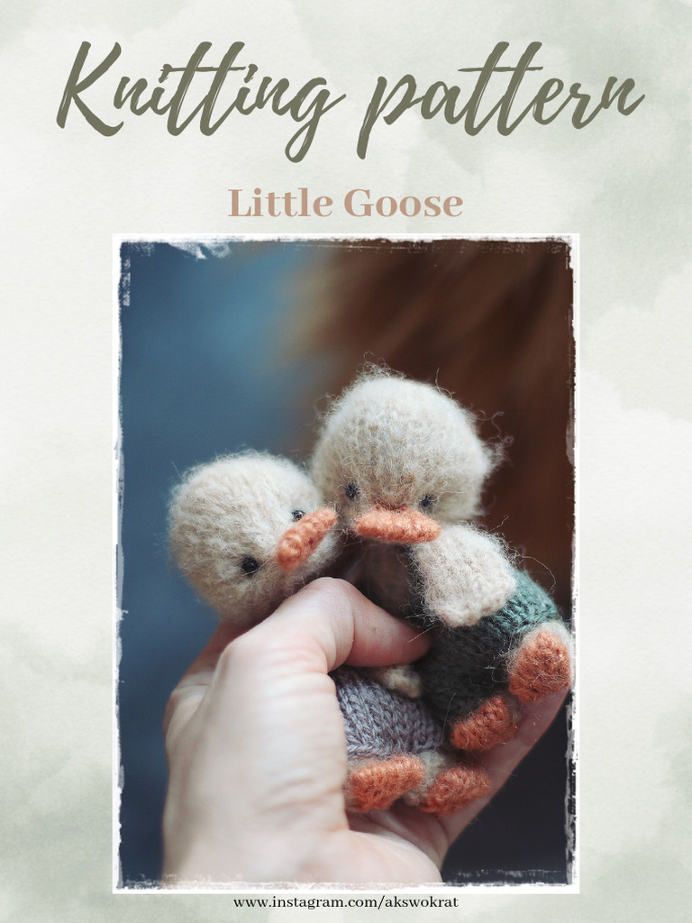 LittleGoose 2 | PDF | Knitting | Basic Knitted Fabrics