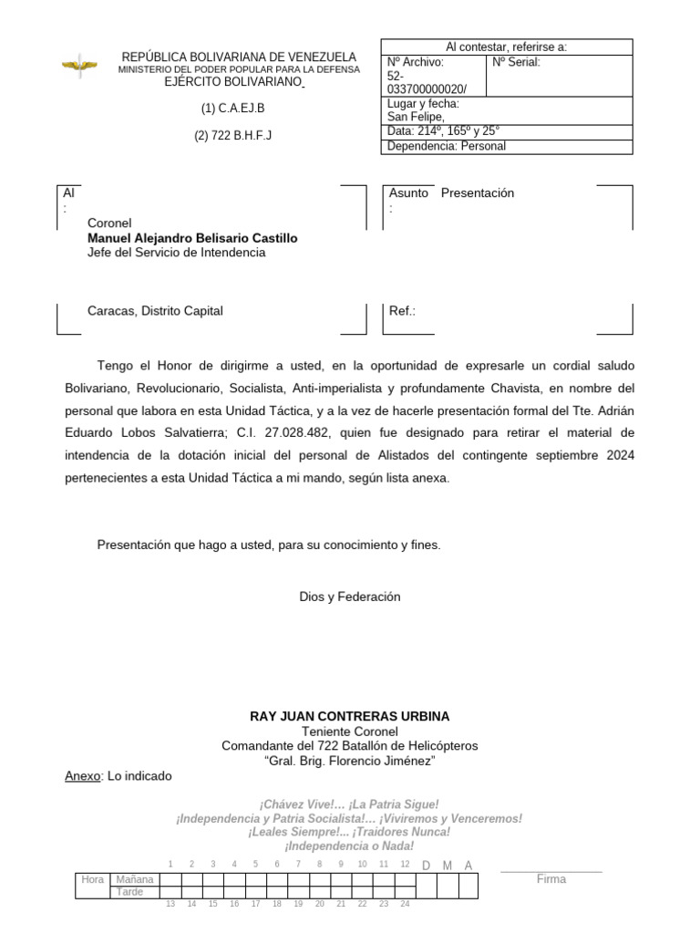 Oficio de Remision de Documentos | PDF