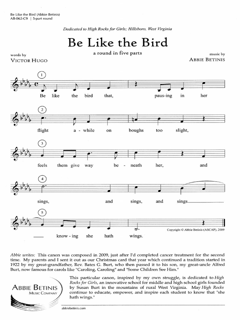 Be Like The Bird | PDF