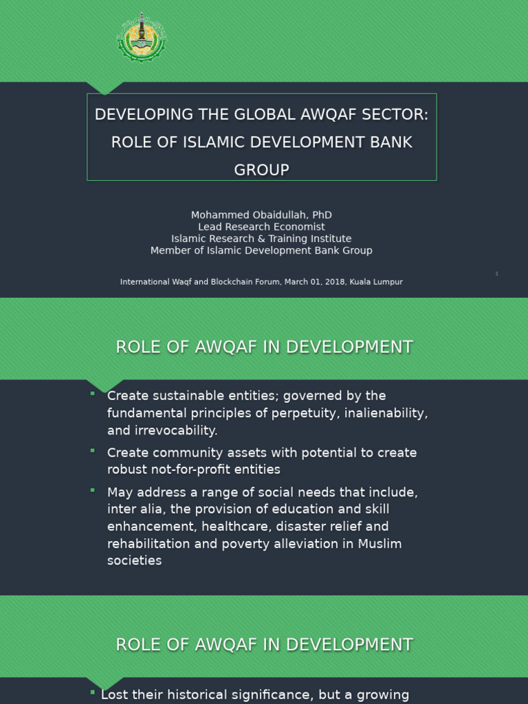 2AWQAF IDB Obaidullah KL 01 03 2018 Revised | PDF | Islamic Banking And Finance | Microfinance
