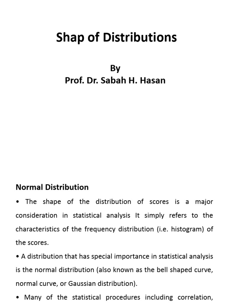5. Shap of Distributions - ٠٧١٩٥٦ | PDF | Skewness | Mode (Statistics)