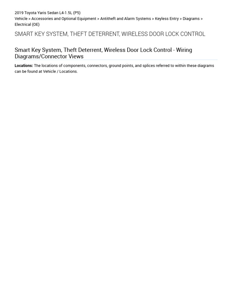 Smart Key System, Theft Deterrent, Wireless Door Lock Control (Keyless ...