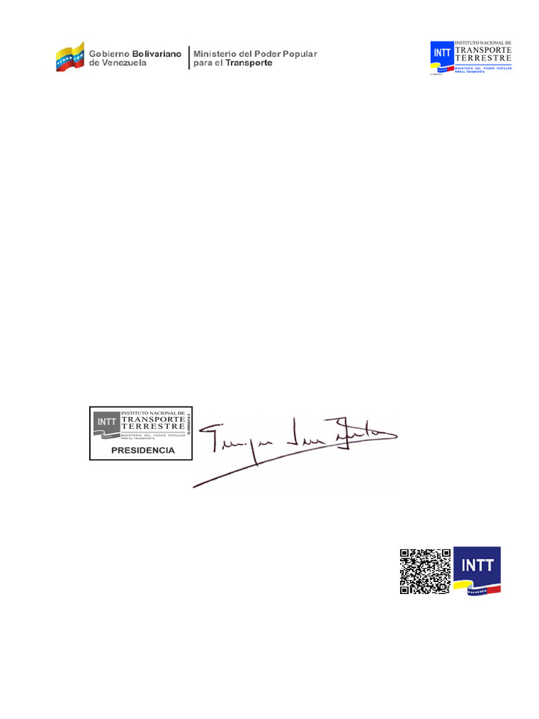 Certificación de Datos Consulares INTT | PDF
