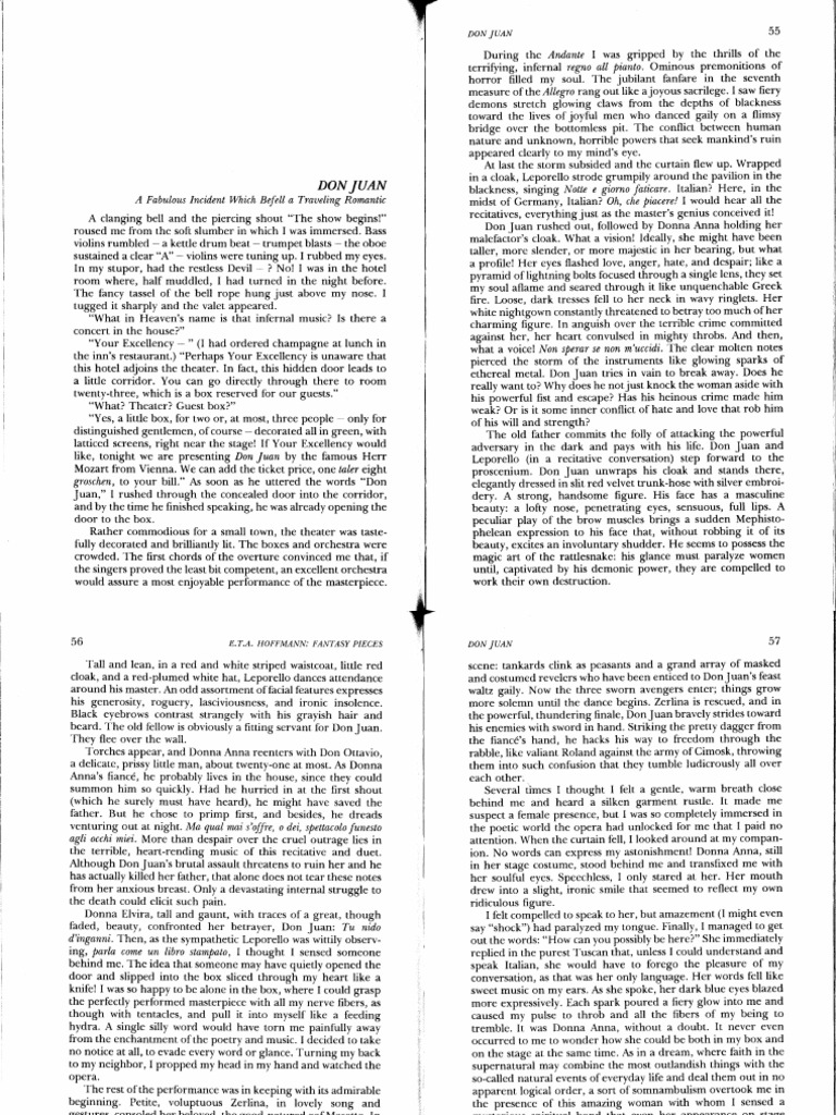 Hoffmann Don Juan | PDF