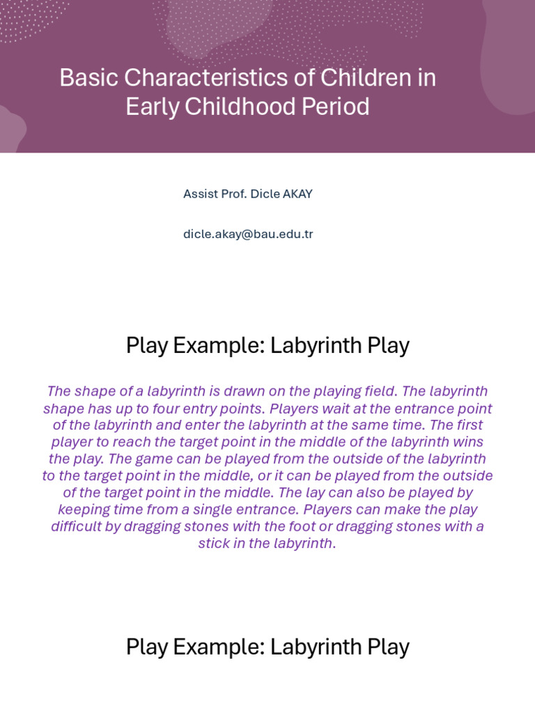 Early Childhood Play Development Insights | PDF