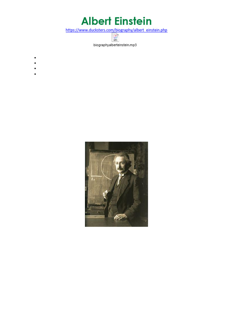 Albert Einstein: Life and Discoveries | PDF | Albert Einstein | Photon