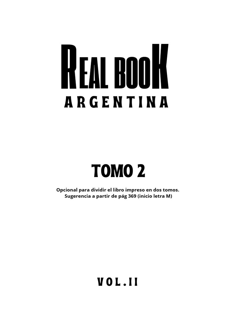 RealBookArgentina Vol2 TOMO2 | PDF