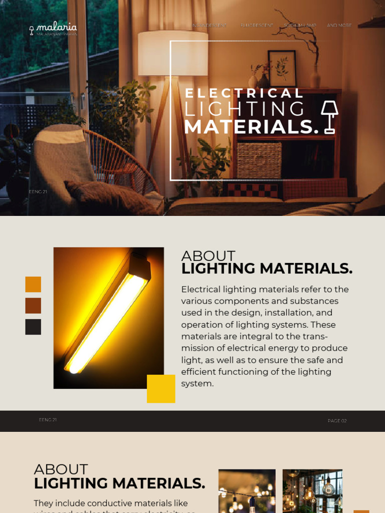 GROUP 6 - Electrical Lighting Materials | PDF | Incandescent Light Bulb ...