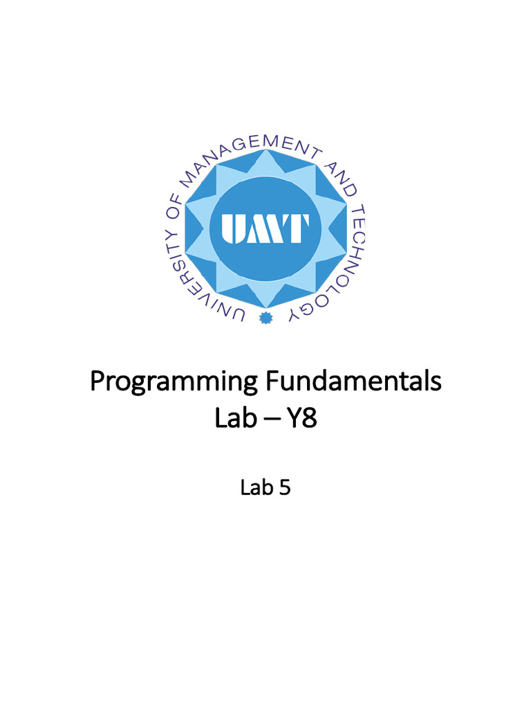 PF Y8 Lab 5 | PDF | Mathematics | Computer Programming PF Y8 Lab 5 | PDF | Mathematics | Computer Programming