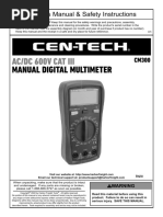 Cen-Tech Multimeter Manual PDF | PDF | Capacitor | Bipolar Junction ...