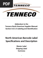 Volvo Odette Transport Label Guide | PDF | Barcode | Packaging And Labeling