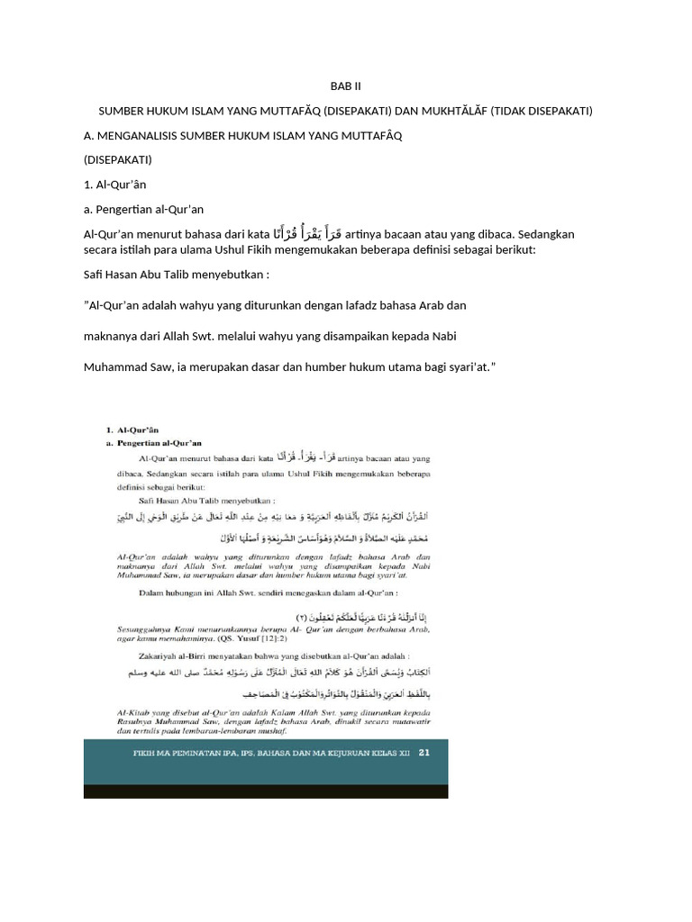 Materi MA bab II Pa dewa | PDF