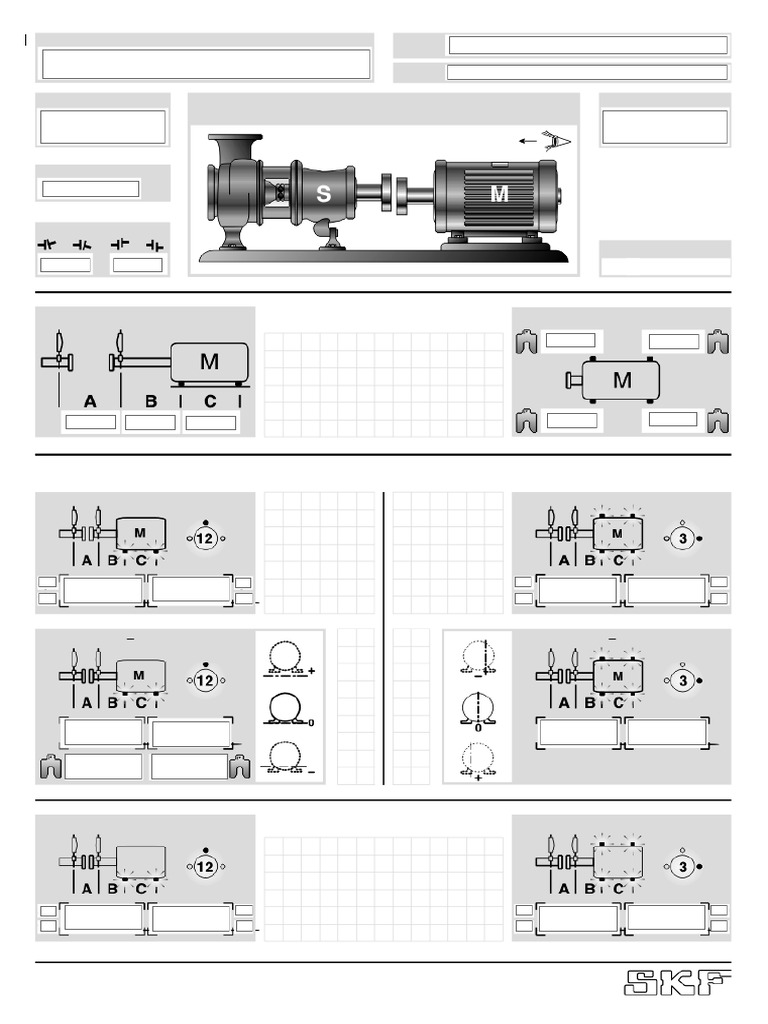 SKF Shaft Alignment Report Worksheet | PDF
