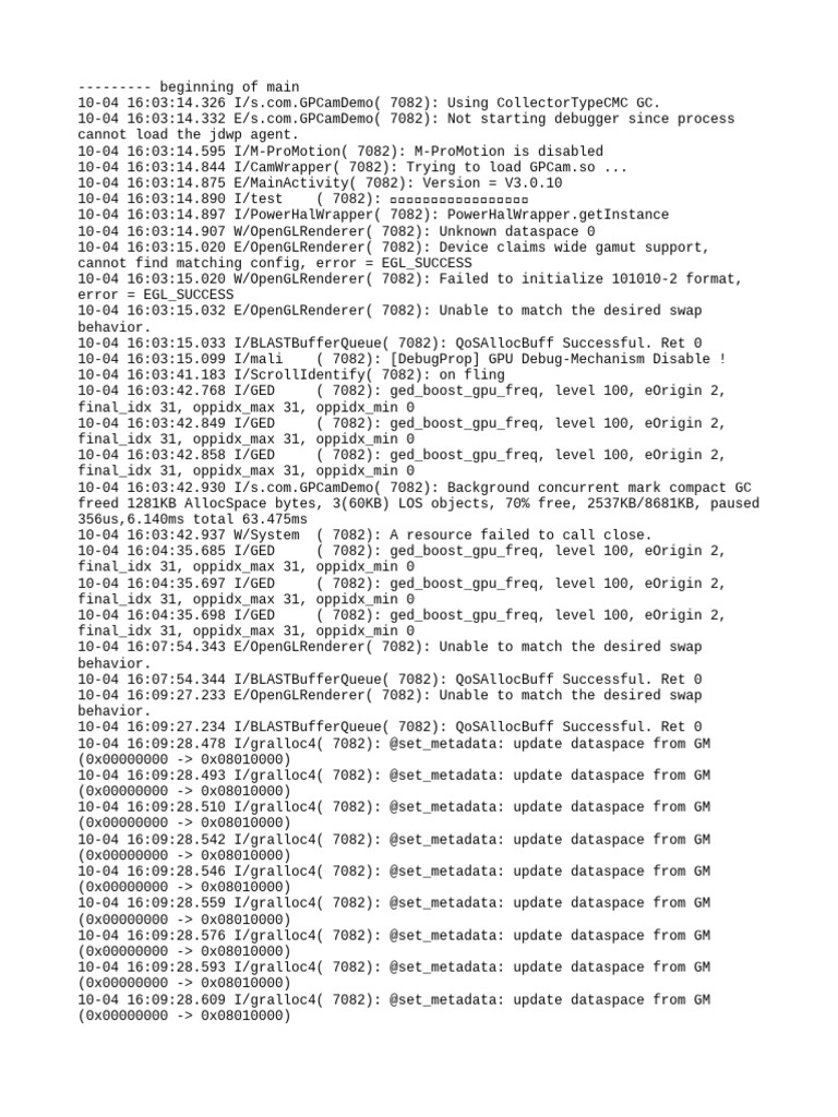 LOGCAT 2024 10 04 16 33 36 Log | PDF | Computing | Computer Architecture